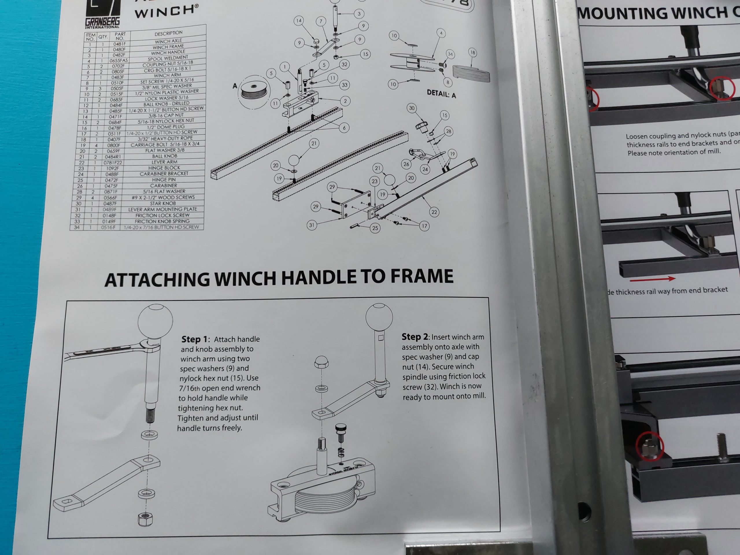*ALASKAN* Winch System GENUINE for Slabbing Mills - Chainsaw Parts World